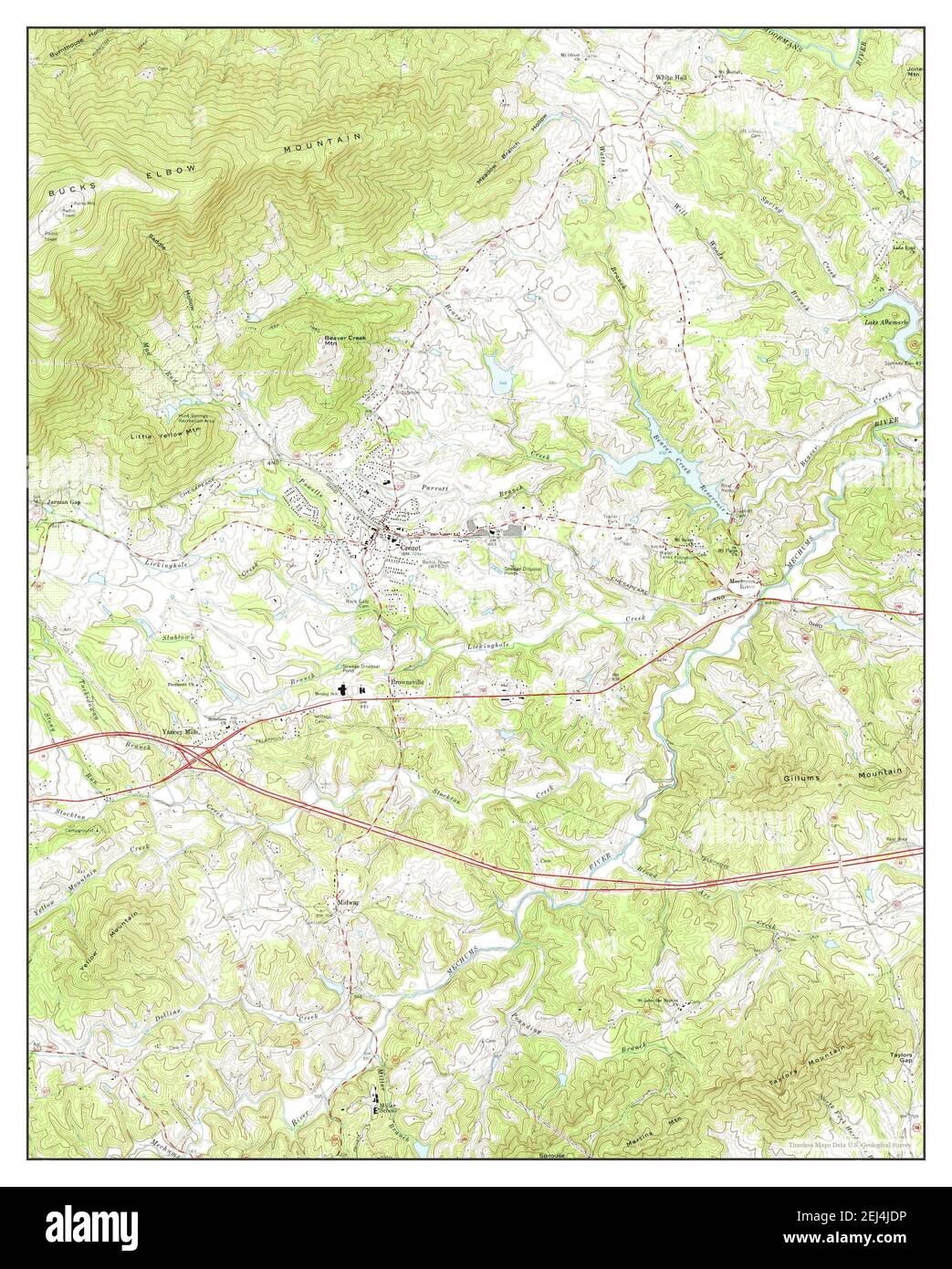 Map of crozet virginia hi-res stock photography and images - Alamy