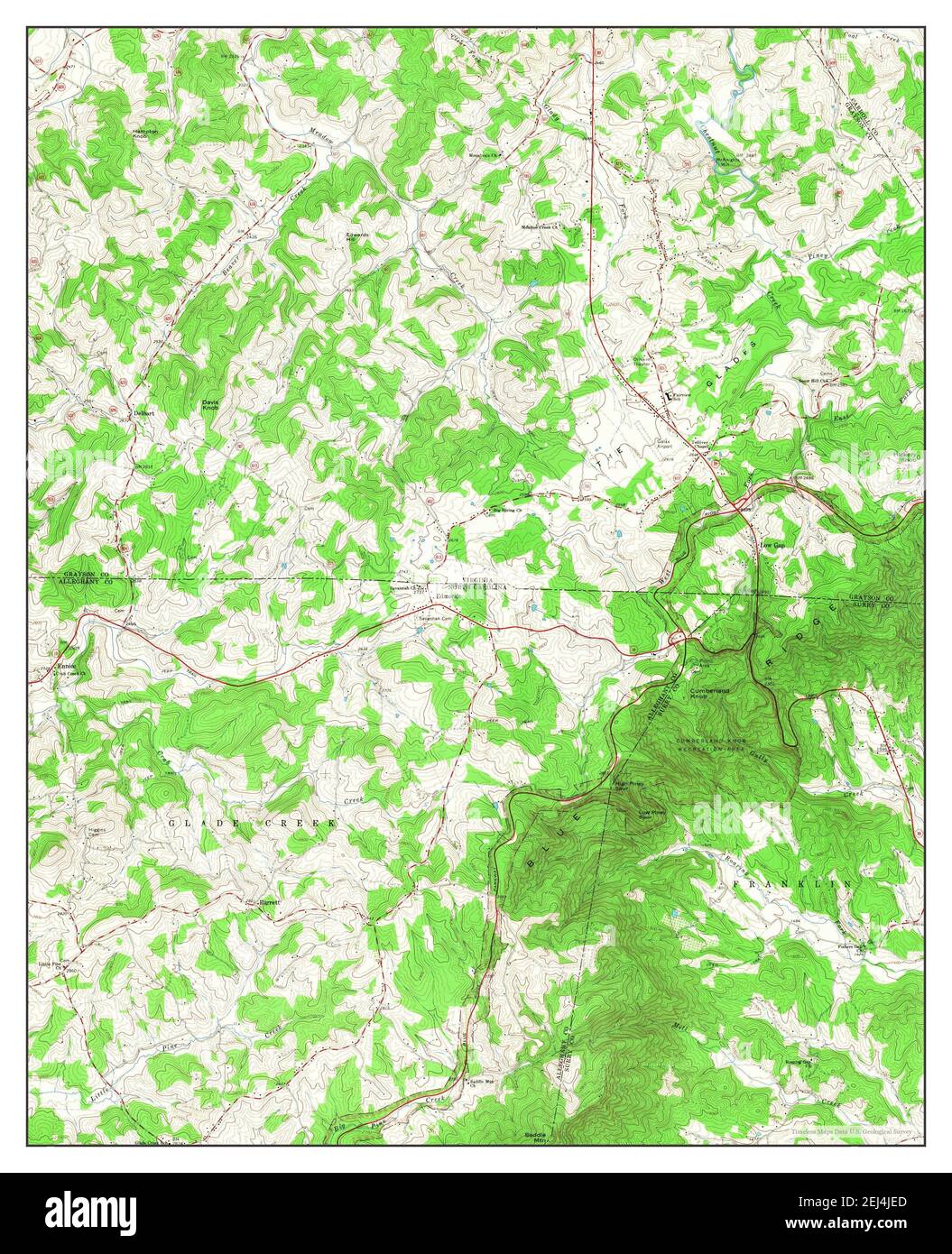 Map of cumberland virginia hi-res stock photography and images - Alamy