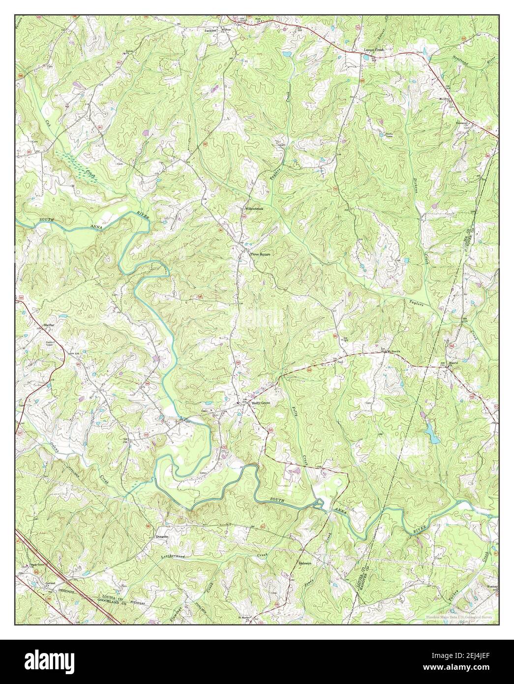 Dabneys, Virginia, map 1968, 1:24000, United States of America by ...