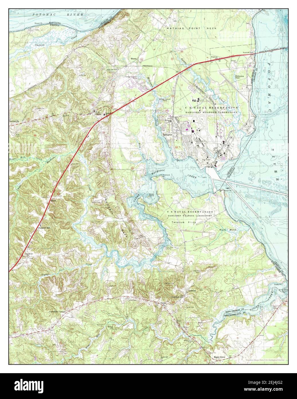 Dahlgren Naval Base Map