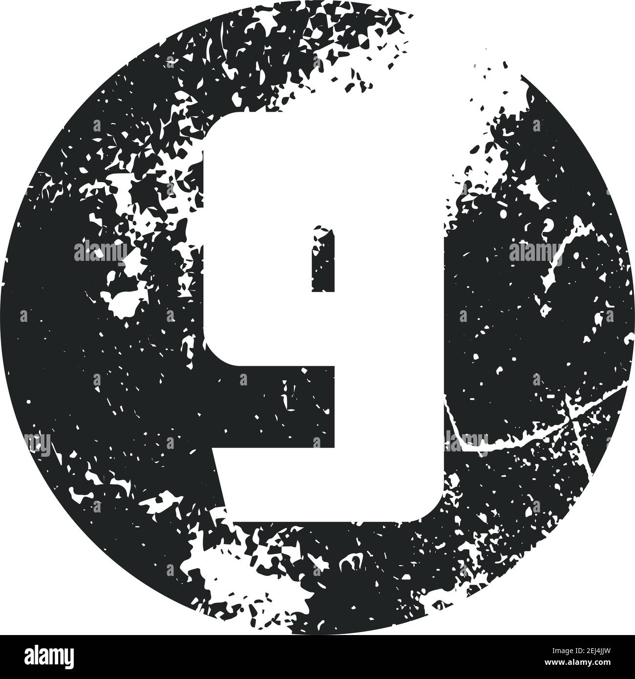 Set of grunge numbers. Distressed vector illustration Stock Vector ...