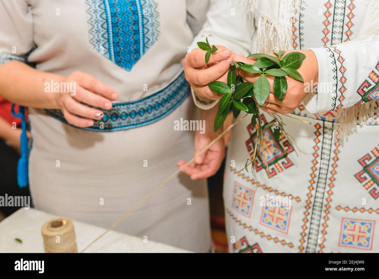Wedding traditions in Ukraine, periwinkle wreath for the bride on her ...