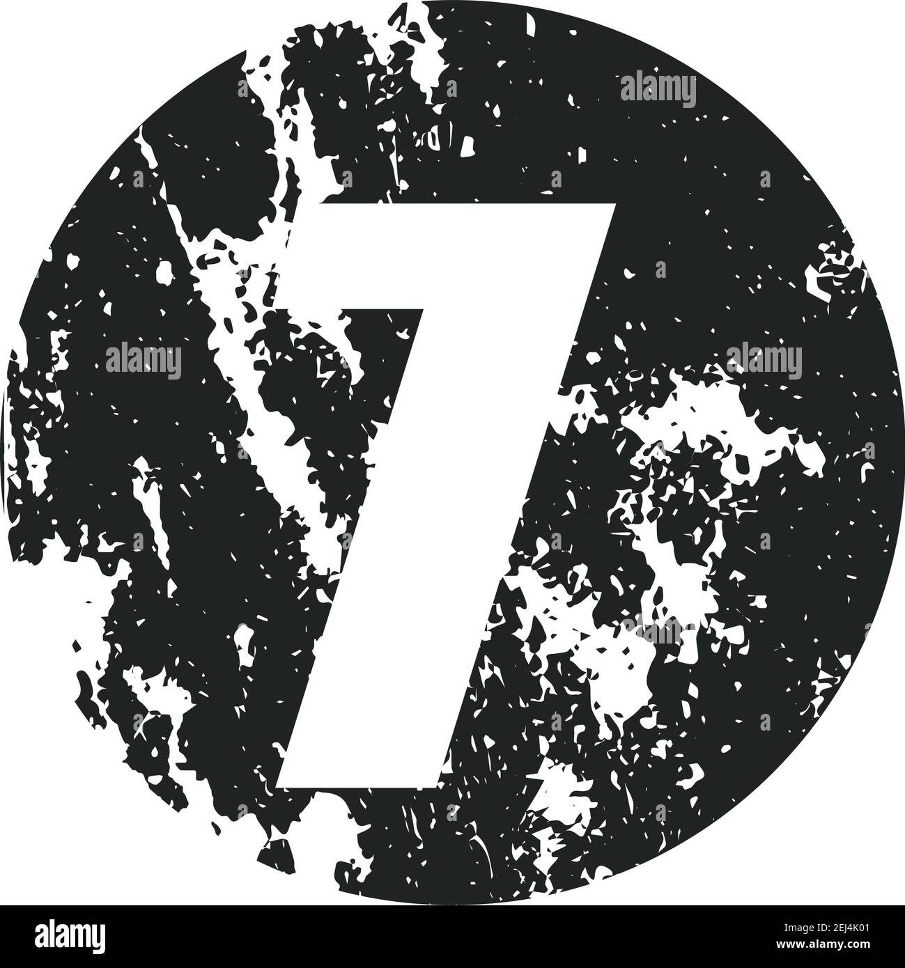 Set of grunge numbers. Distressed vector illustration Stock Vector ...