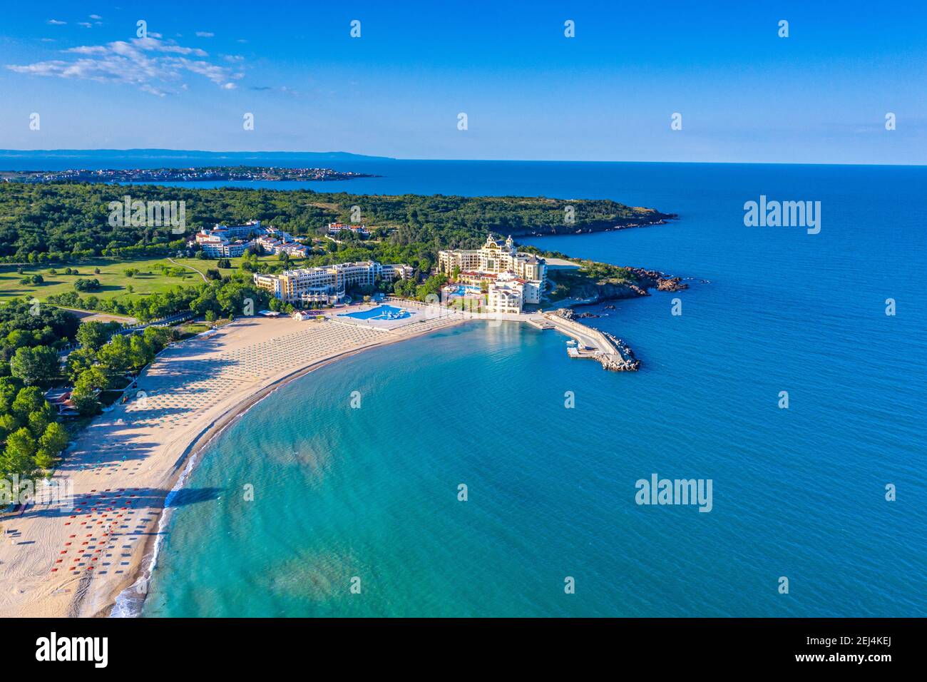Aerial view of Dyuni resort in Bulgaria Stock Photo - Alamy
