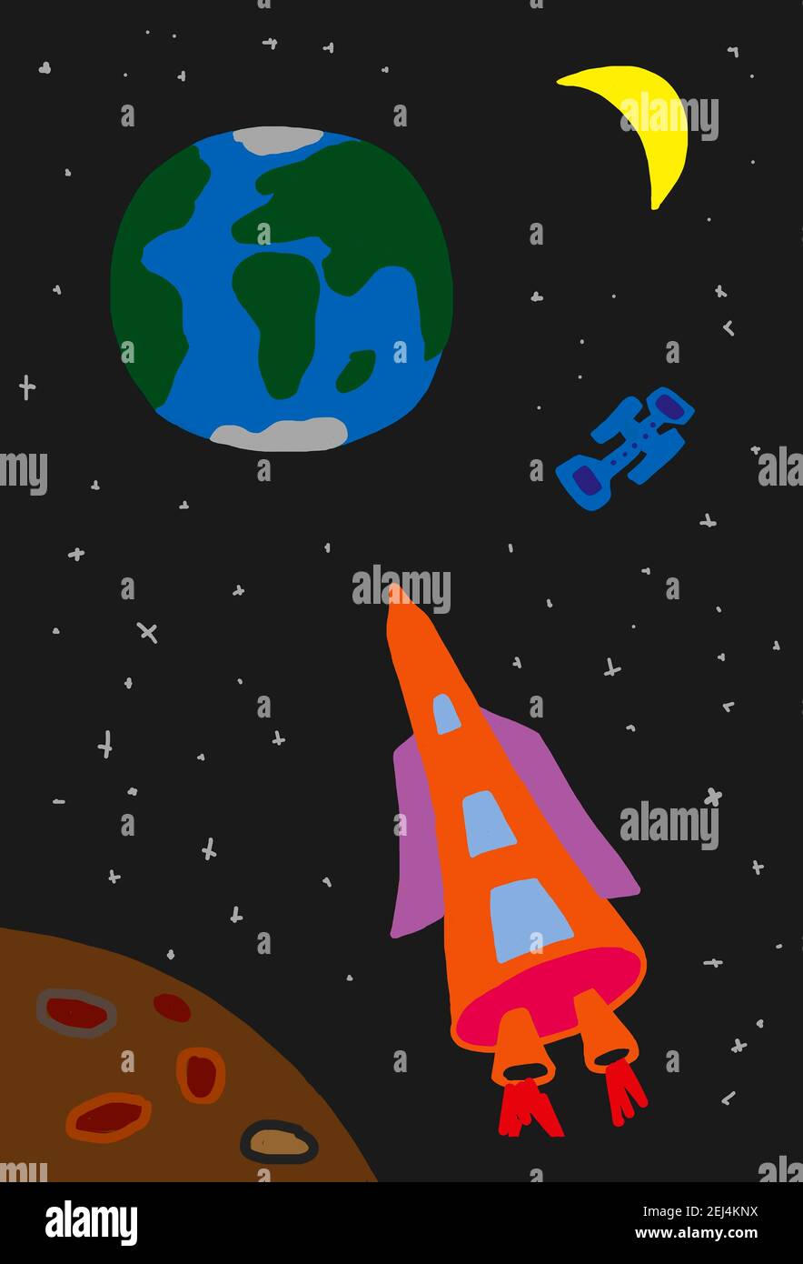 Astronomy Sky And Earth Drawing