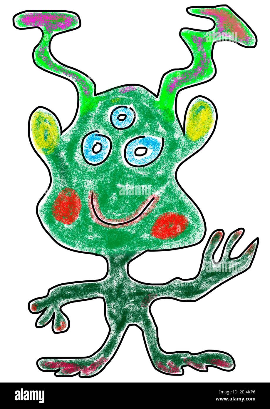 Green alien hi-res stock photography and images - Alamy