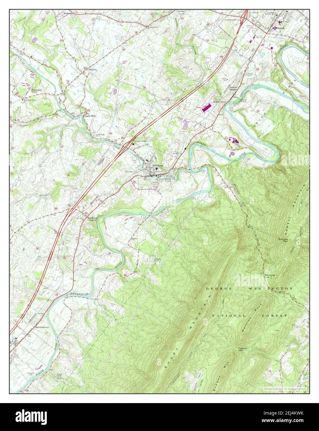 Map of edinburg hi-res stock photography and images - Alamy