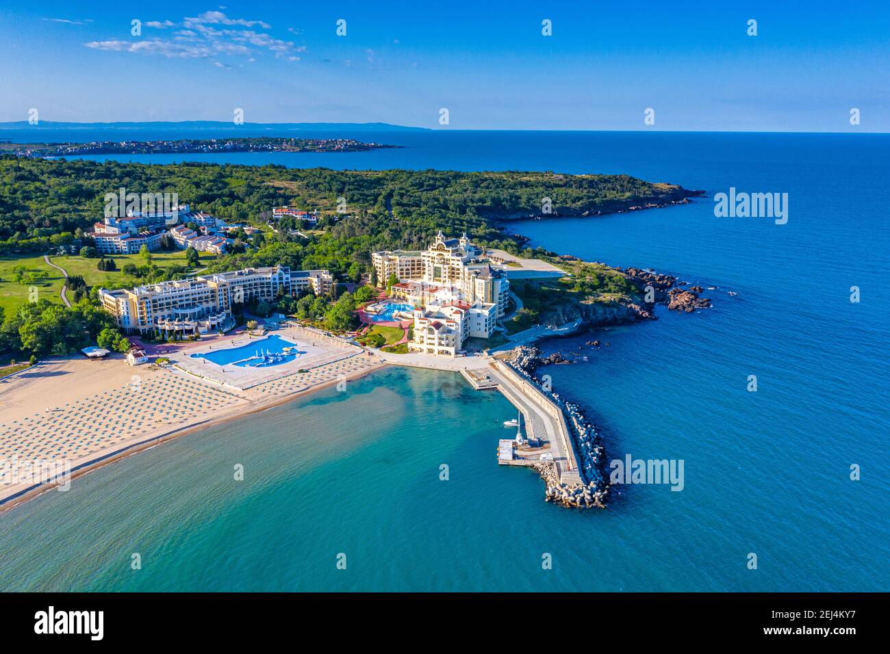 Aerial view of Dyuni resort in Bulgaria Stock Photo - Alamy