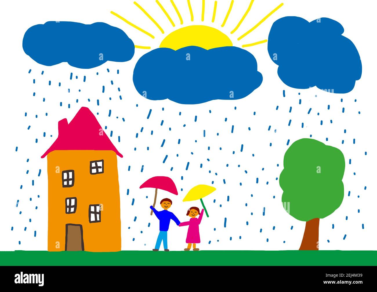 Rainy Day Drawing For Children