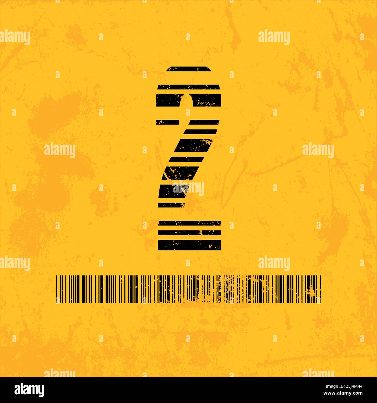 Stylish barcode typeface number two. Stripped letters of barcode ...