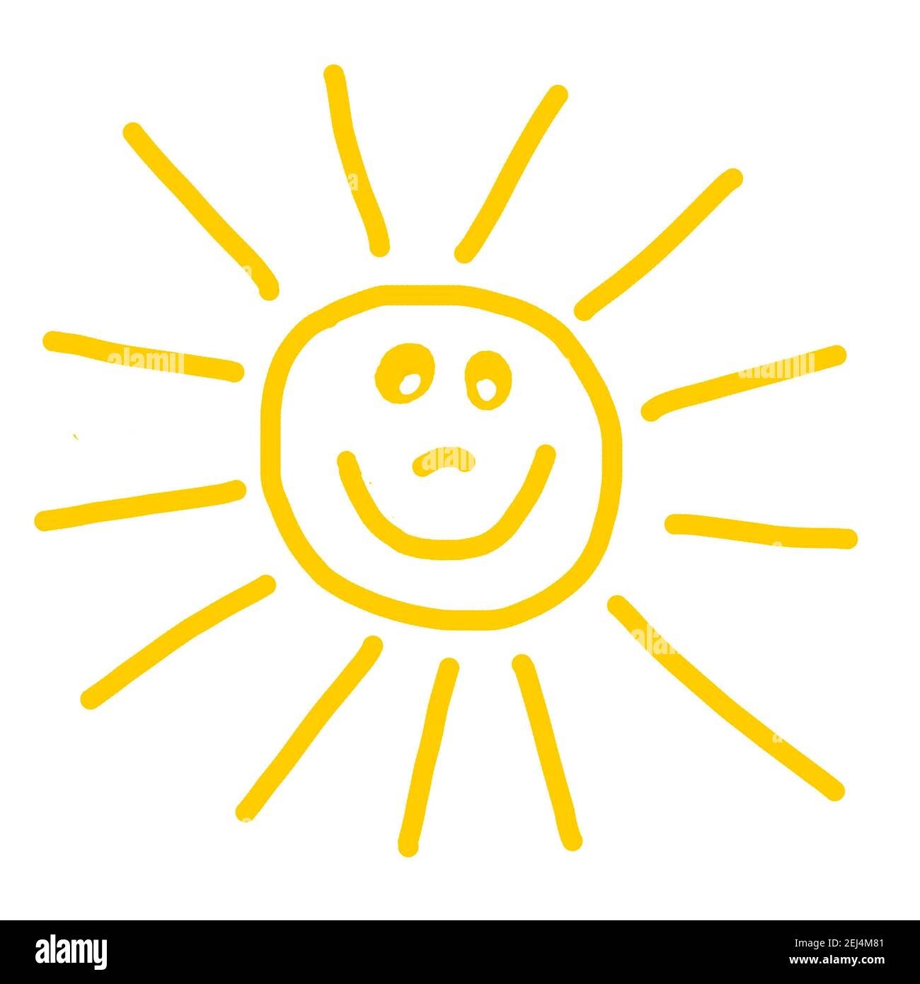 Illustration sun rays Cut Out Stock Images & Pictures - Alamy