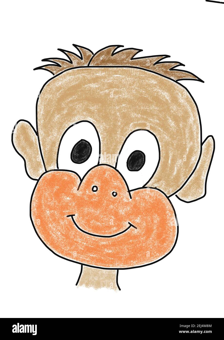 Primate drawing Cut Out Stock Images & Pictures - Alamy