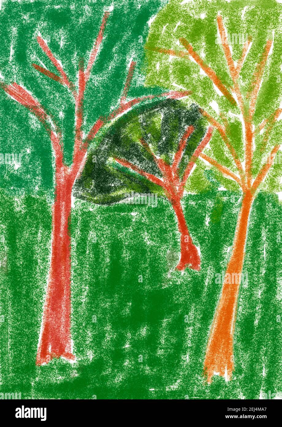 Drawing of trees hi-res stock photography and images - Alamy