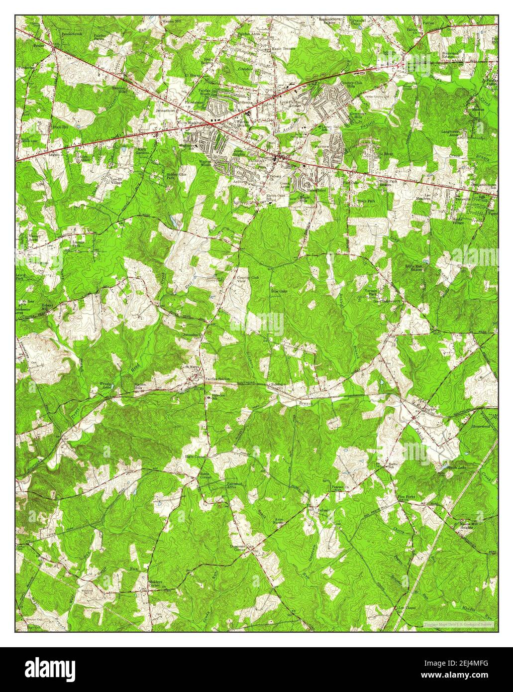 Fairfax county map hi-res stock photography and images - Alamy