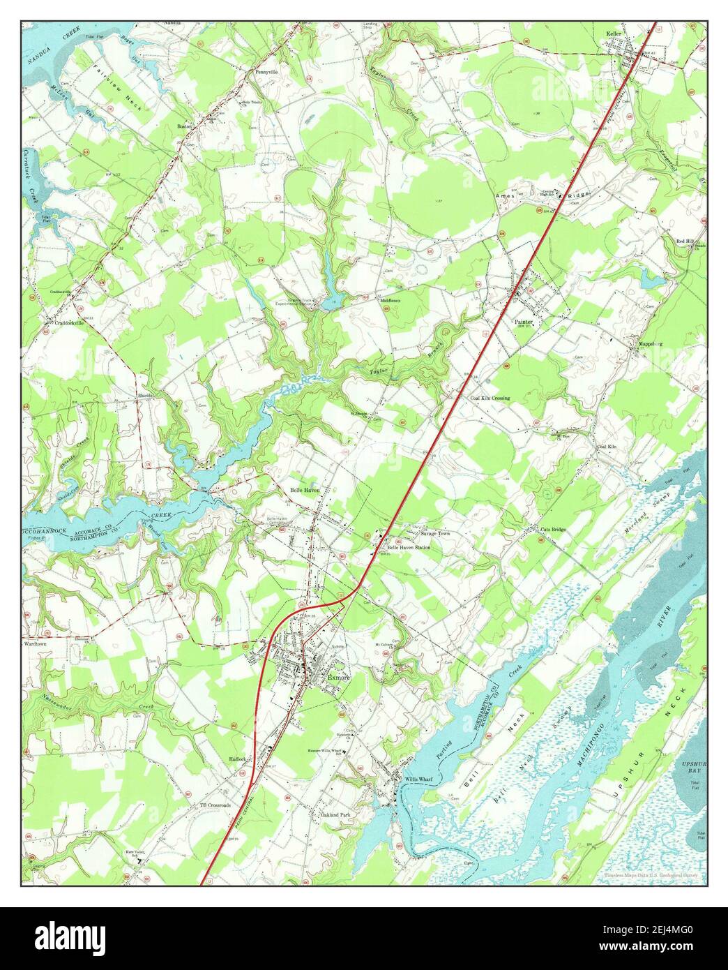 Exmore virginia map hi-res stock photography and images - Alamy
