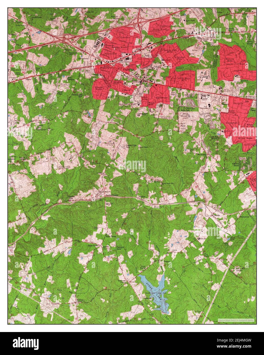 Fairfax county map hi-res stock photography and images - Alamy