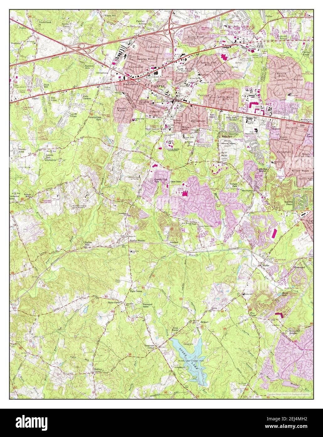 Fairfax county map hi-res stock photography and images - Alamy