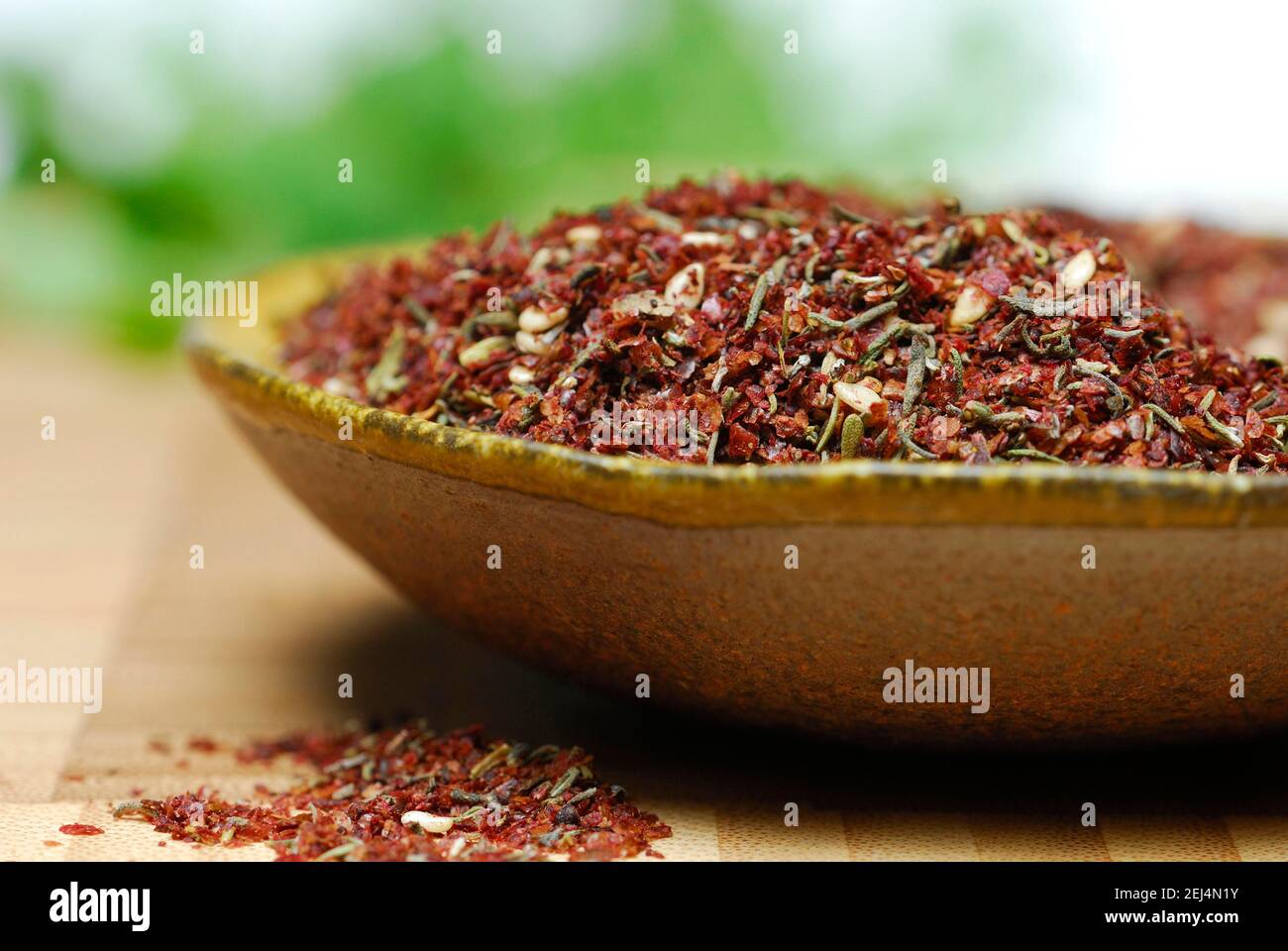 Zaatar, Za'atar, Zatar, Zahtar, spice mixture of sumac, sesame seeds ...
