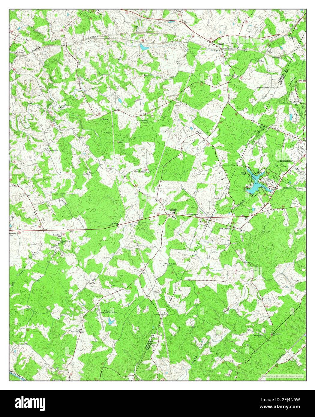 Forest, Virginia, map 1965, 1:24000, United States of America by ...