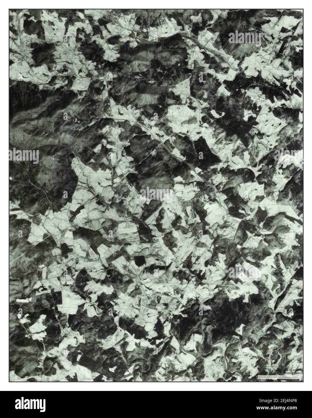 Free Union, Virginia, map 1977, 1:24000, United States of America by ...