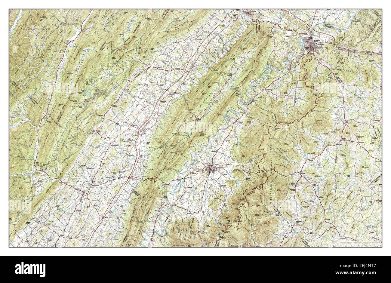 Front royal virginia map Cut Out Stock Images & Pictures - Alamy