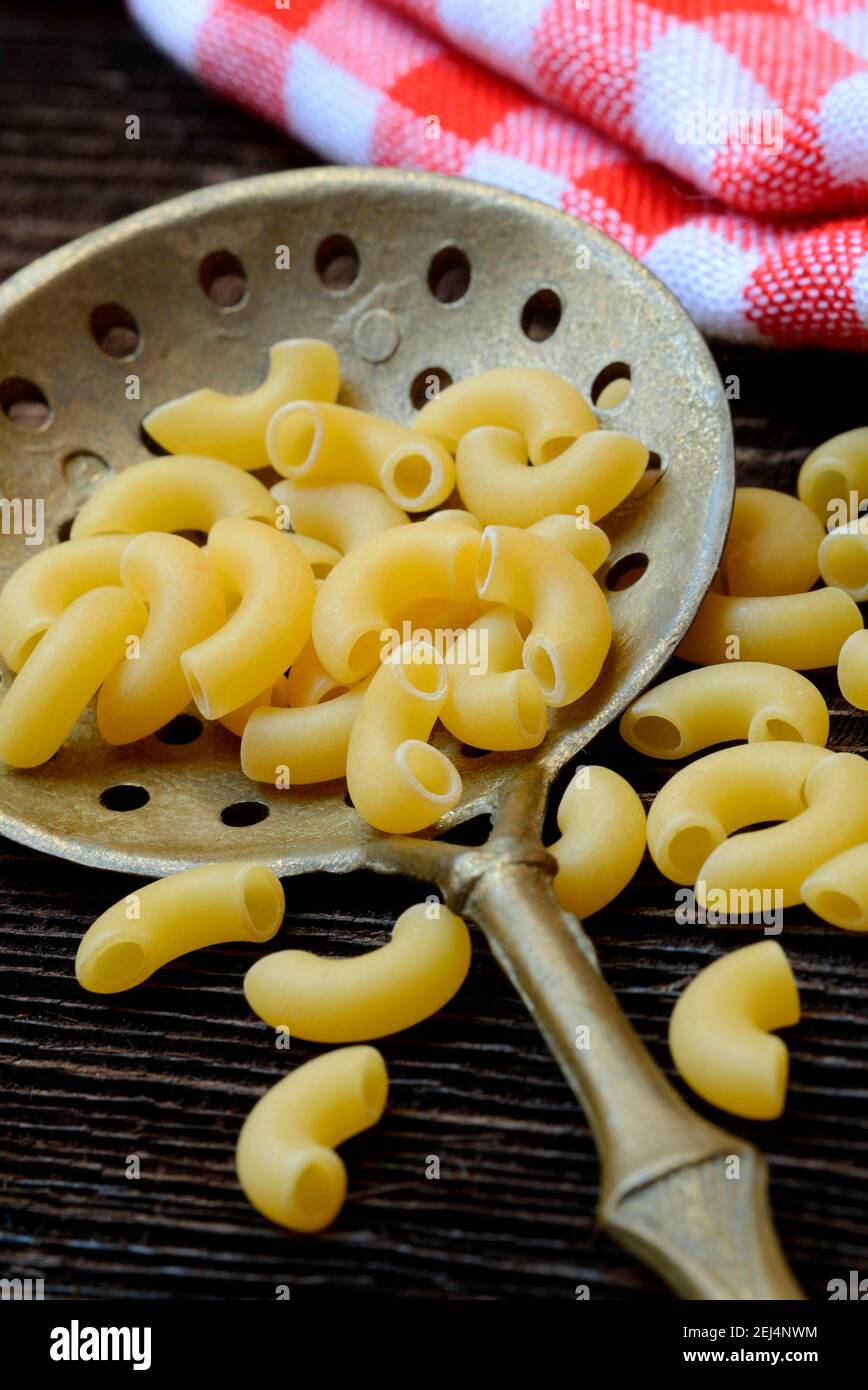 Pasta with ladle, pasta, pasta, food, food, croissant pasta Stock Photo ...