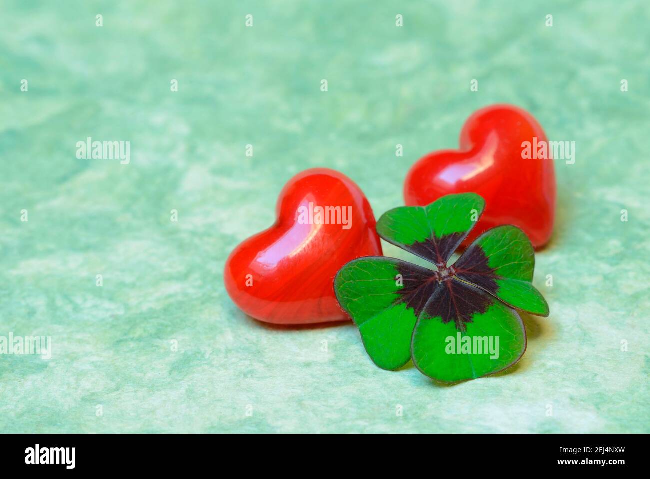 Lucky Clover and red hearts, Clover, Lucky Clover, Four-leaf clover ...