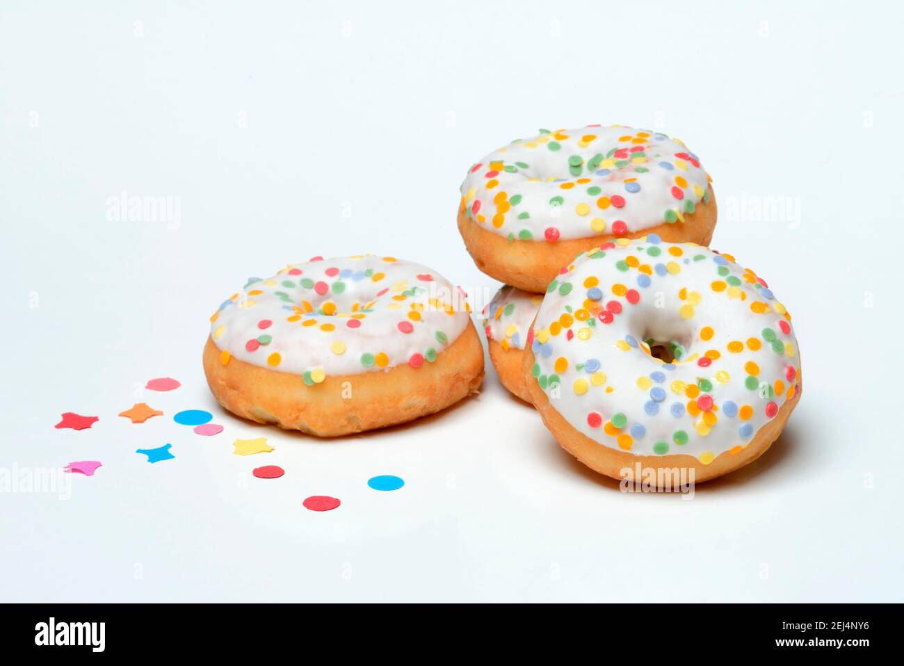 Donuts with sugar confetti, doughnut Stock Photo - Alamy