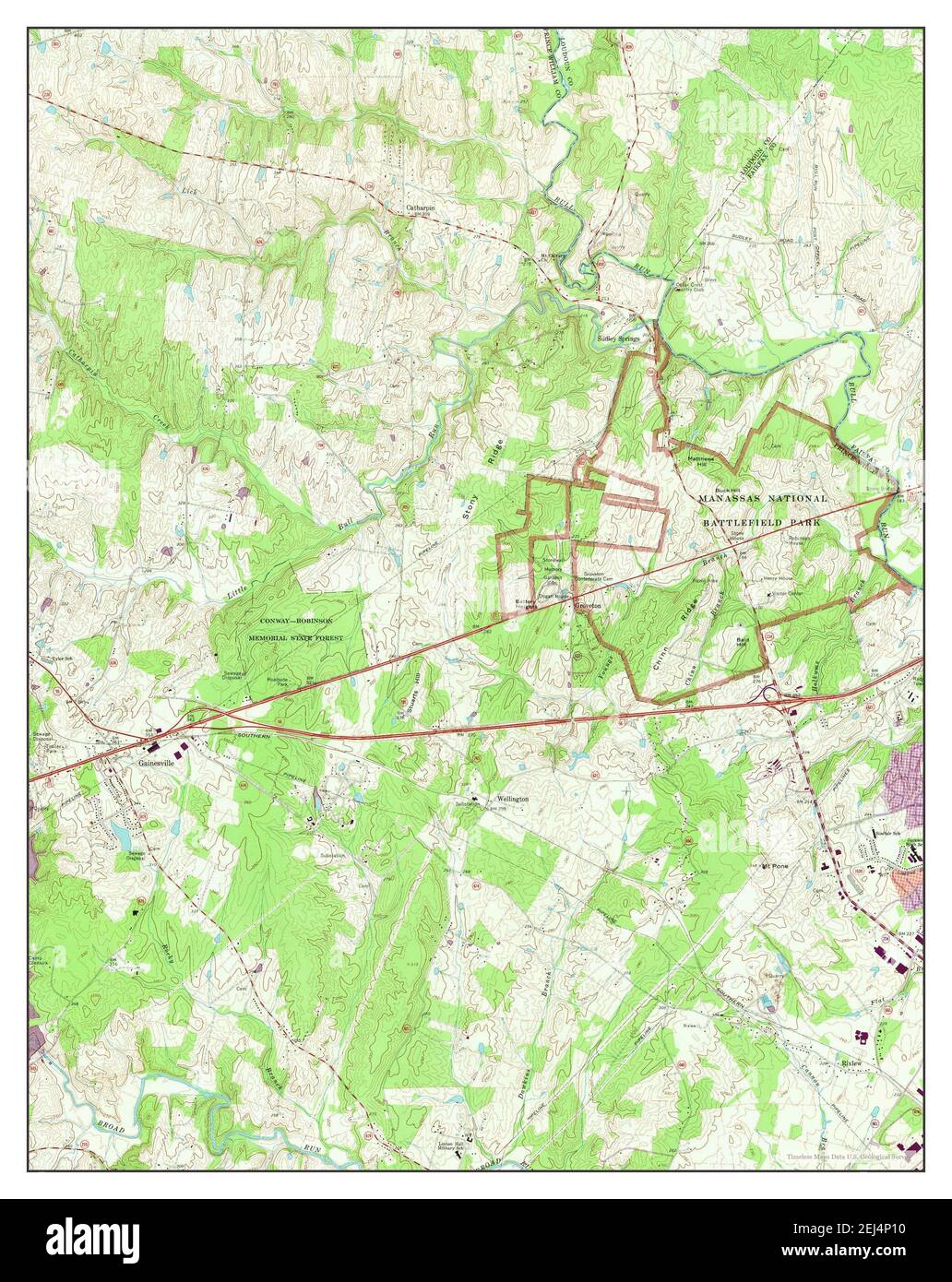 Gainesville, Virginia, map 1968, 1:24000, United States of America by ...