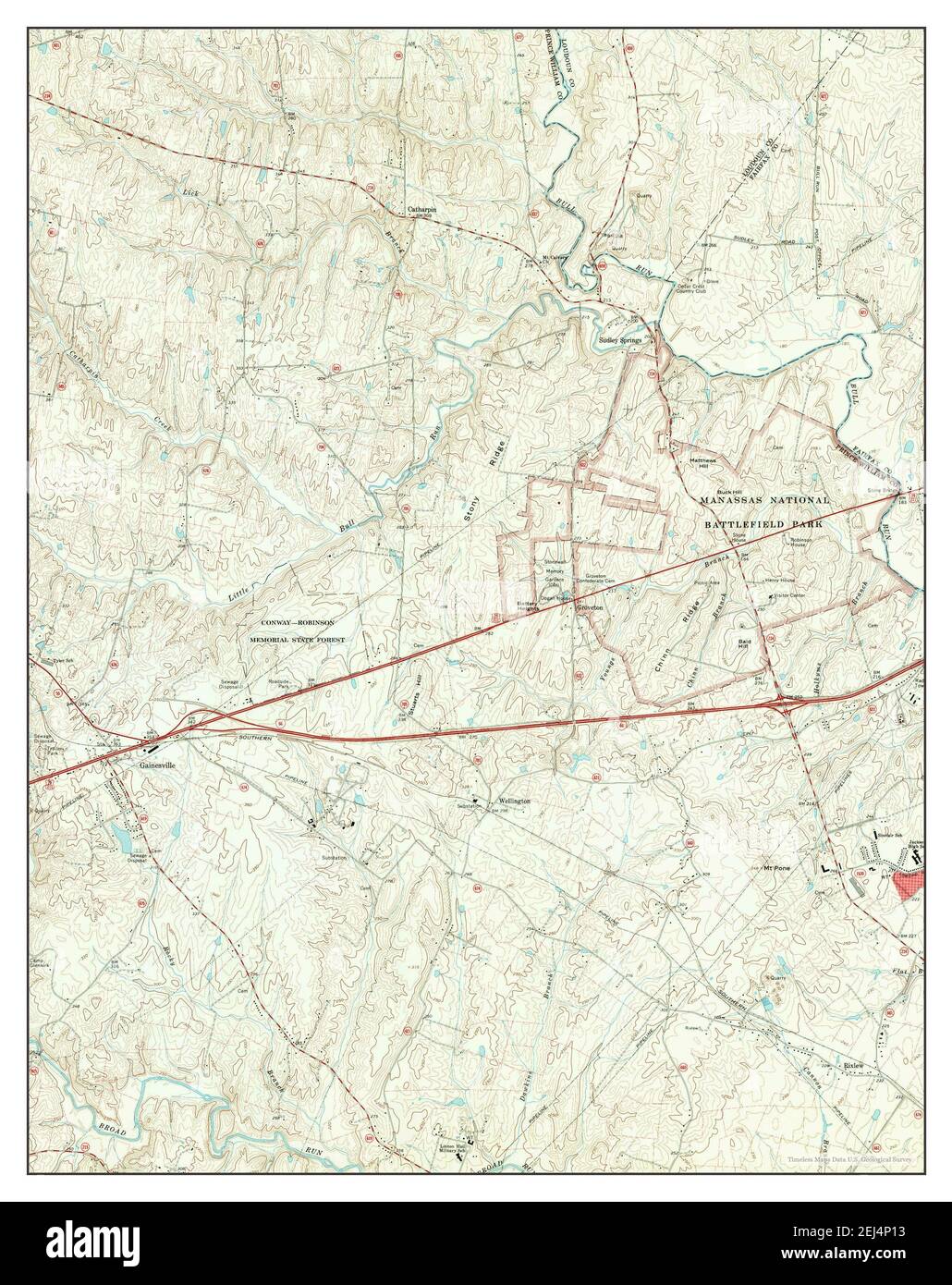 Gainesville, Virginia, map 1968, 1:24000, United States of America by ...