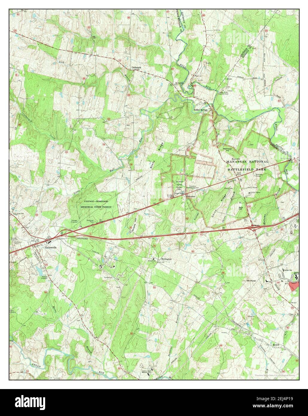 Gainesville, Virginia, map 1968, 1:24000, United States of America by ...