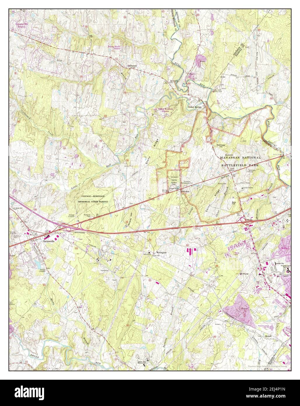 Gainesville, Virginia, map 1968, 1:24000, United States of America by ...