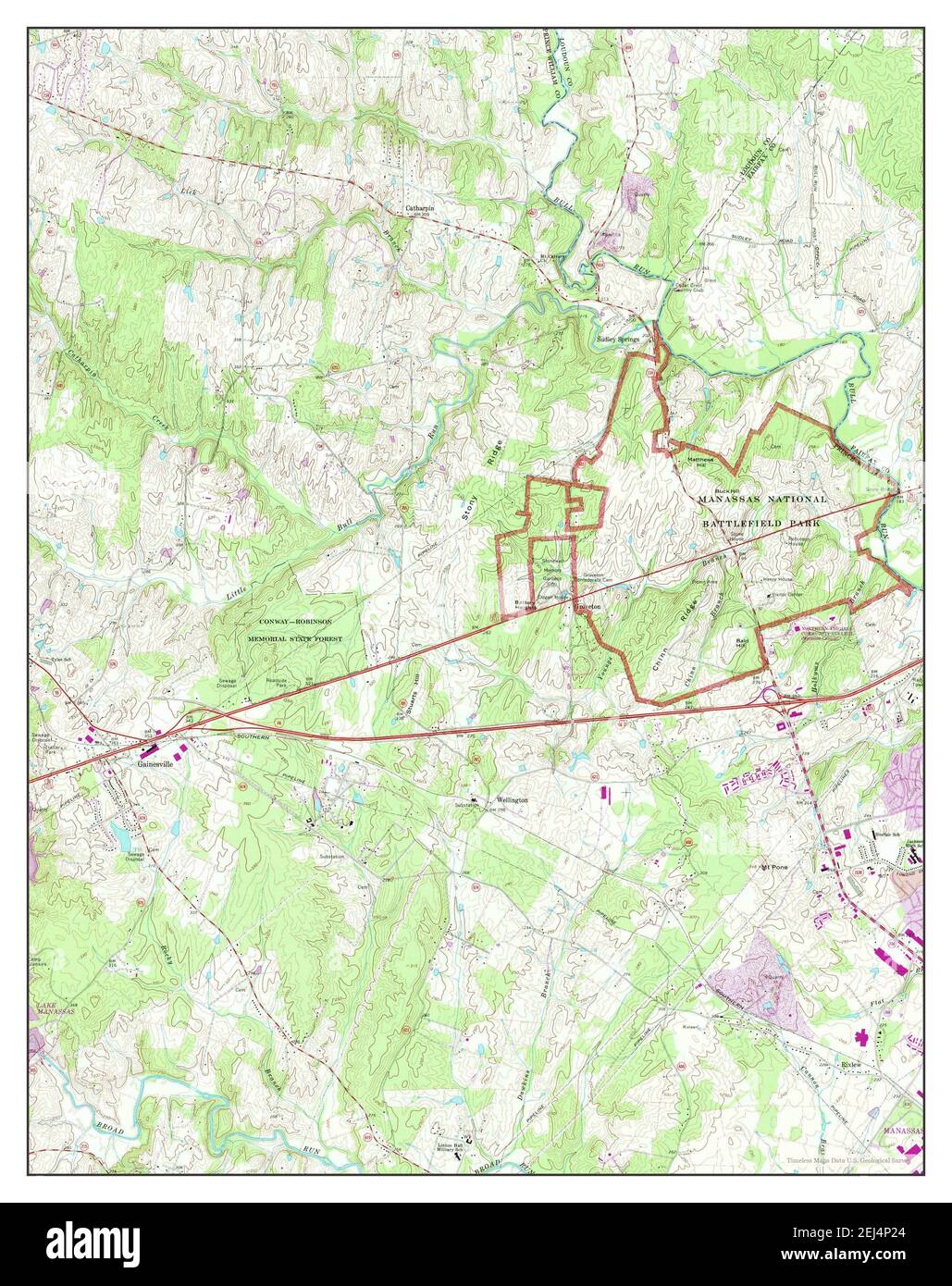 Gainesville, Virginia, map 1968, 1:24000, United States of America by ...