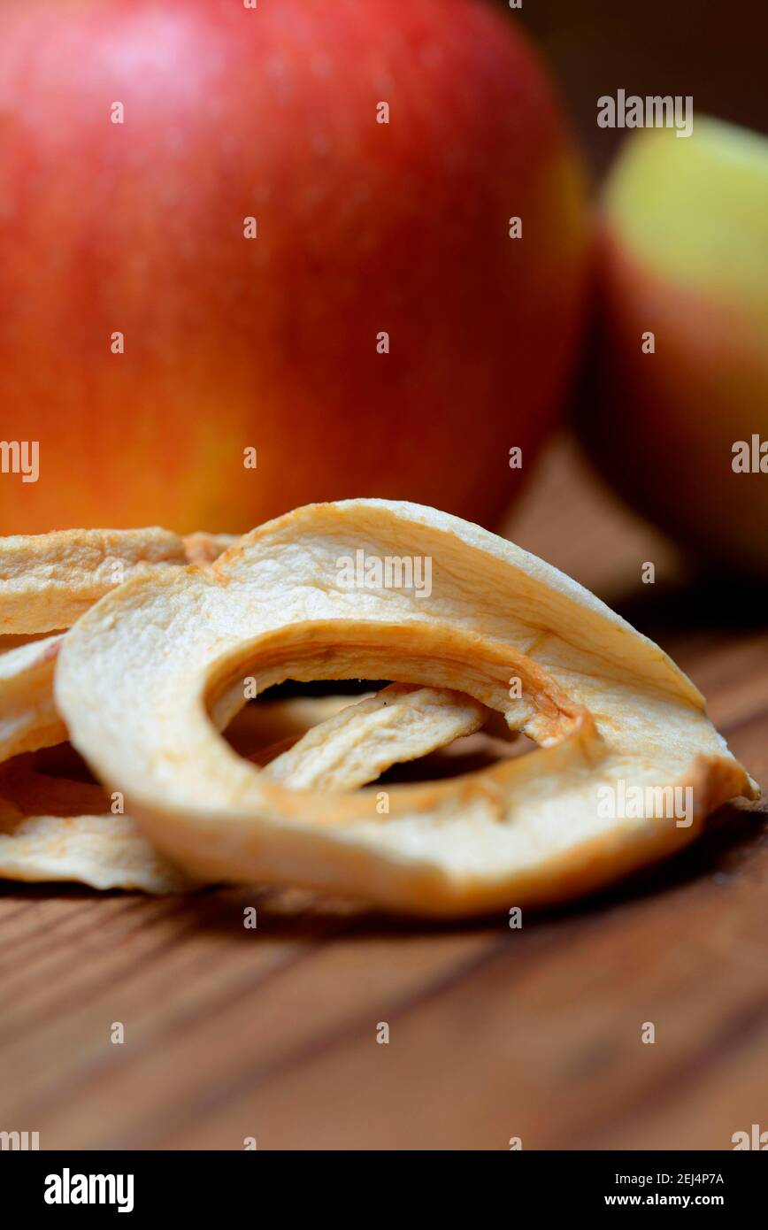 Dried apple rings, apple slice, apple slices Stock Photo - Alamy