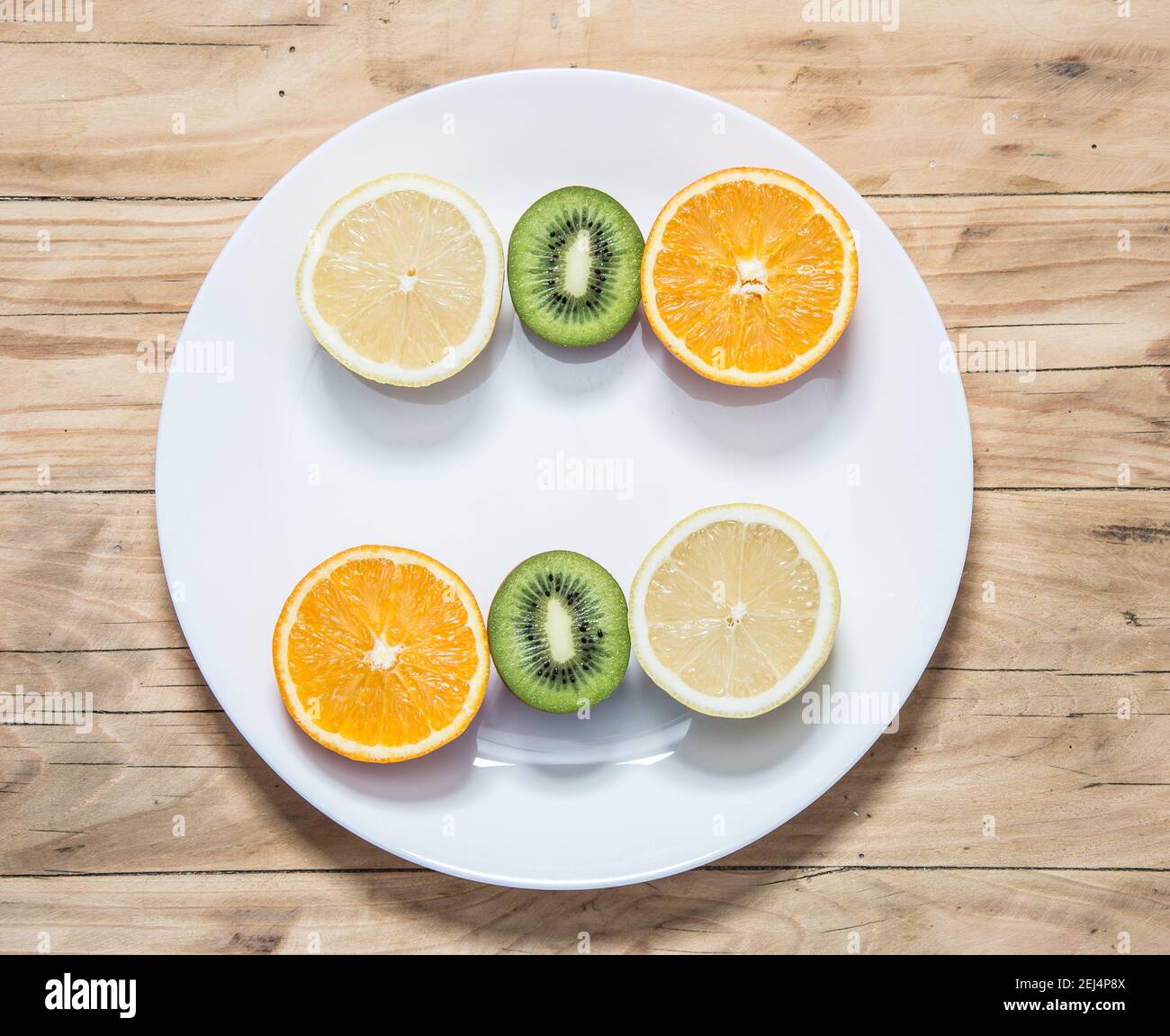 Tropical Fruits Scattered On Concrete Surface Stock Photo - Alamy