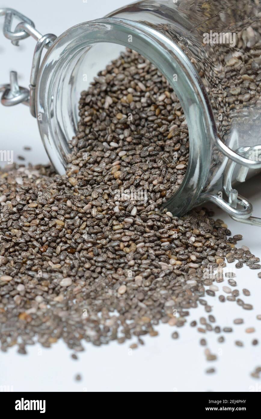 Chia seeds ( Salvia hispanica Stock Photo - Alamy