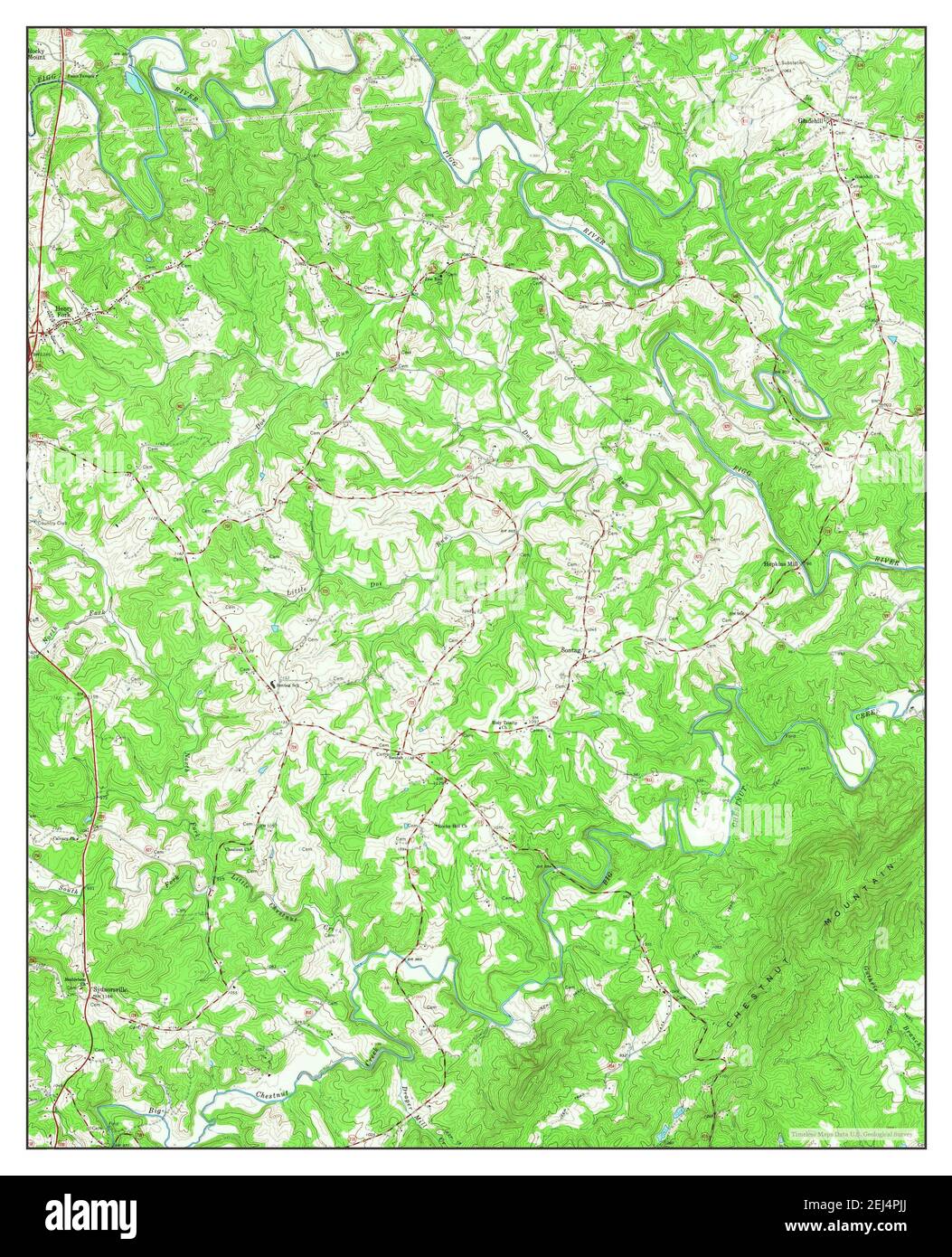 Gladehill, Virginia, map 1964, 1:24000, United States of America by ...