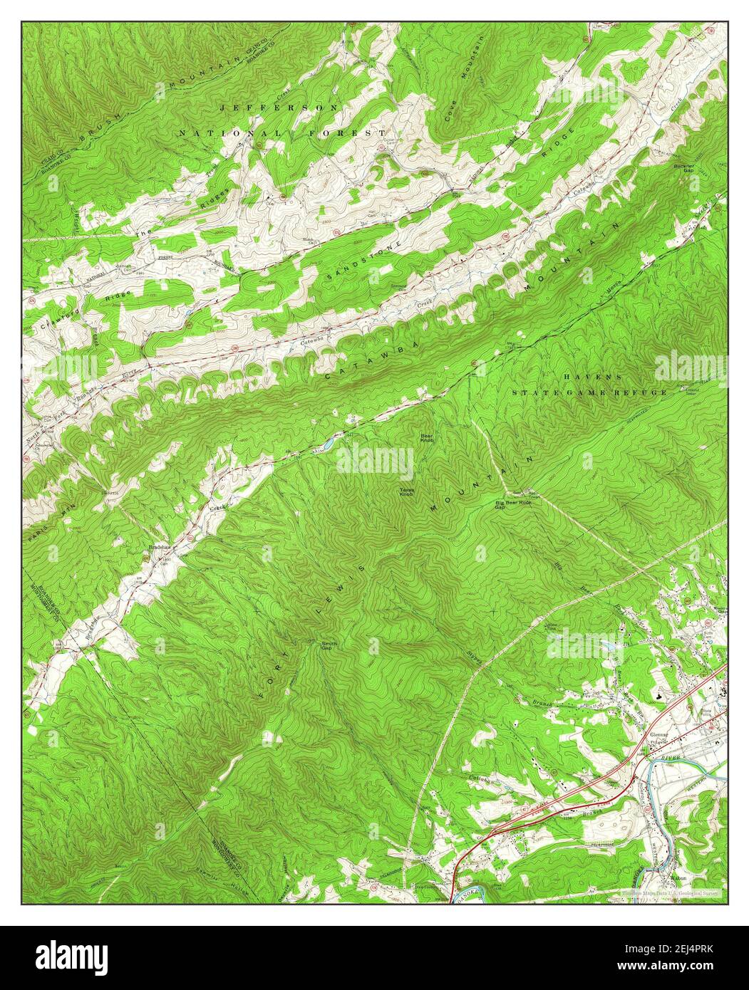 Glenvar, Virginia, map 1963, 1:24000, United States of America by ...