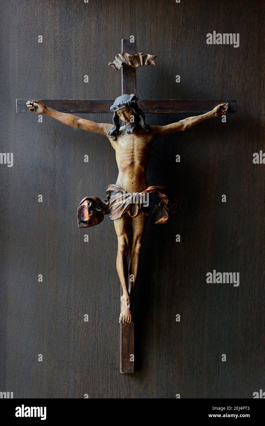 Crucifix, Christ on the cross Stock Photo - Alamy