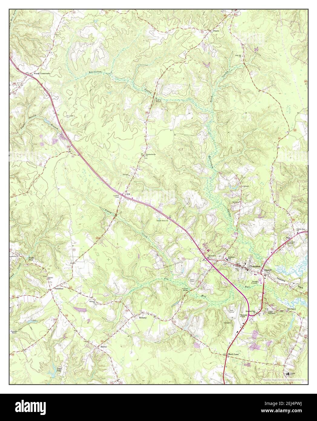 Antique map of gloucester hi-res stock photography and images - Alamy