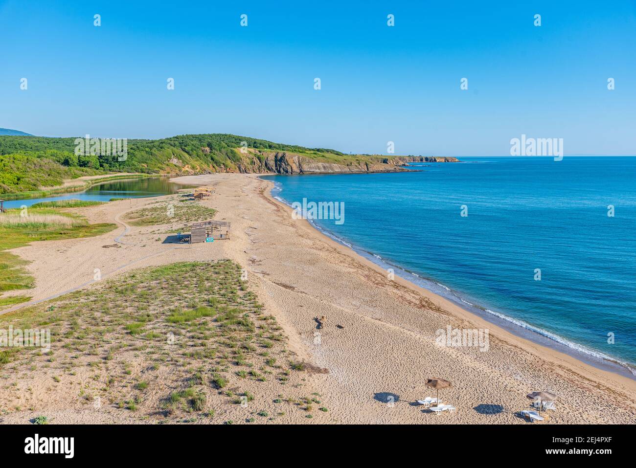 Aerial view of Veleka beach in Bulgaria Stock Photo - Alamy