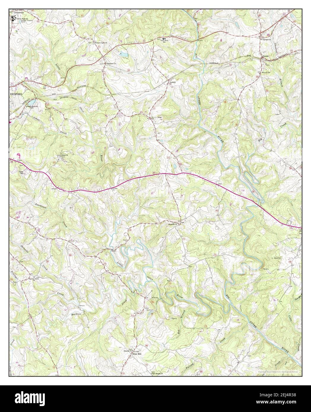 Goode, Virginia, map 1965, 1:24000, United States of America by ...