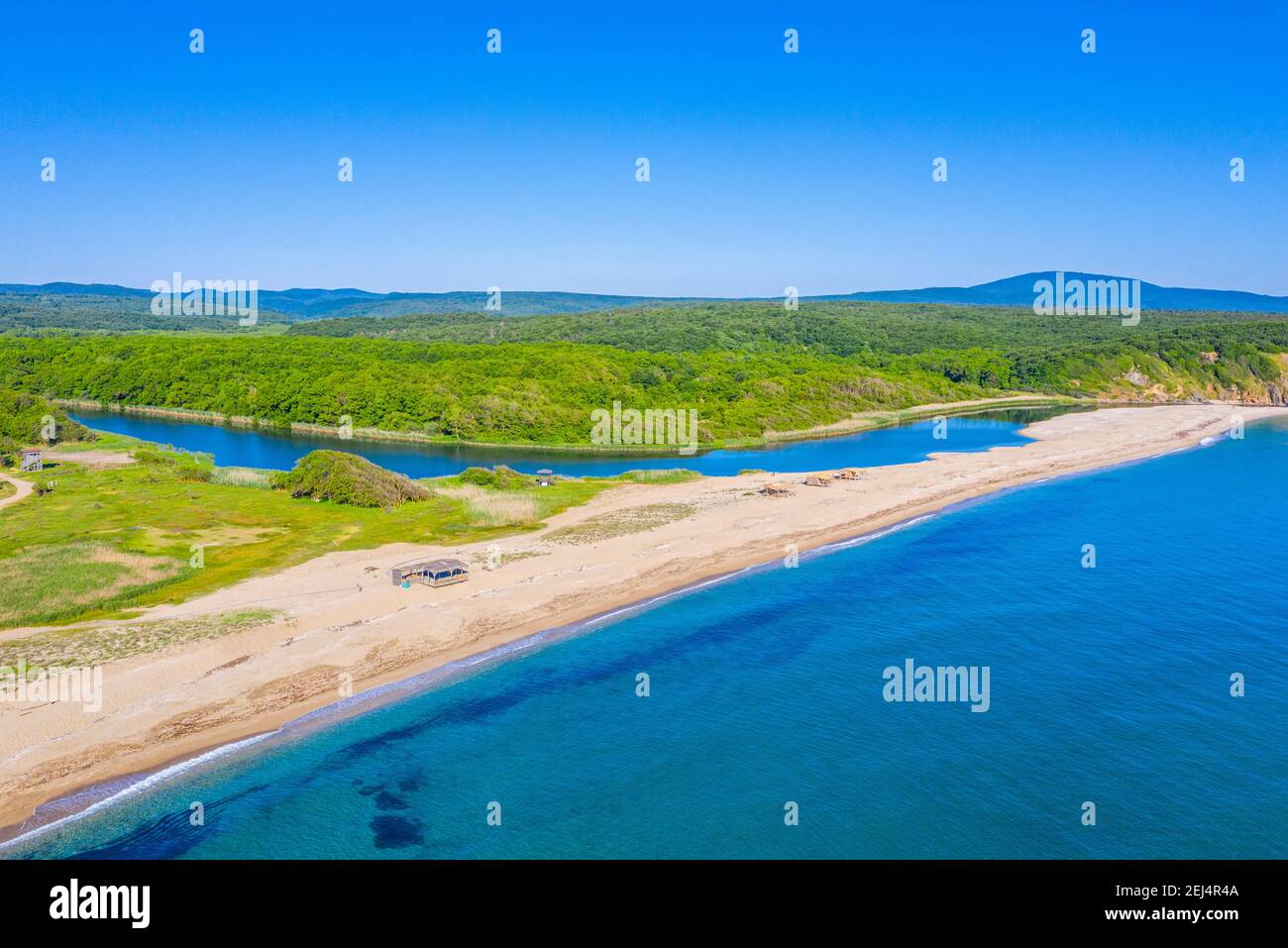 Aerial view of Veleka beach in Bulgaria Stock Photo - Alamy