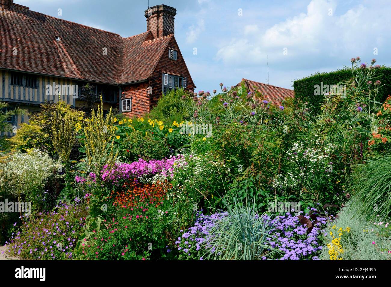 Flowerbed, The Long border, Long Border, Garden of Great Dixter ...
