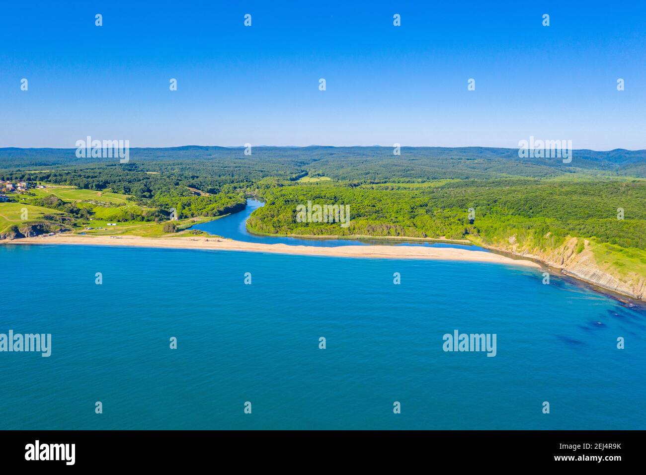 Aerial view of Veleka beach in Bulgaria Stock Photo - Alamy