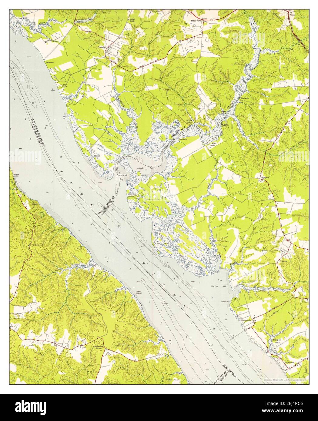 Gressitt, Virginia, map 1952, 1:24000, United States of America by ...