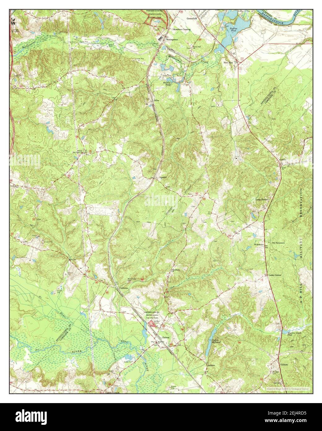 Guinea, Virginia, map 1966, 1:24000, United States of America by ...