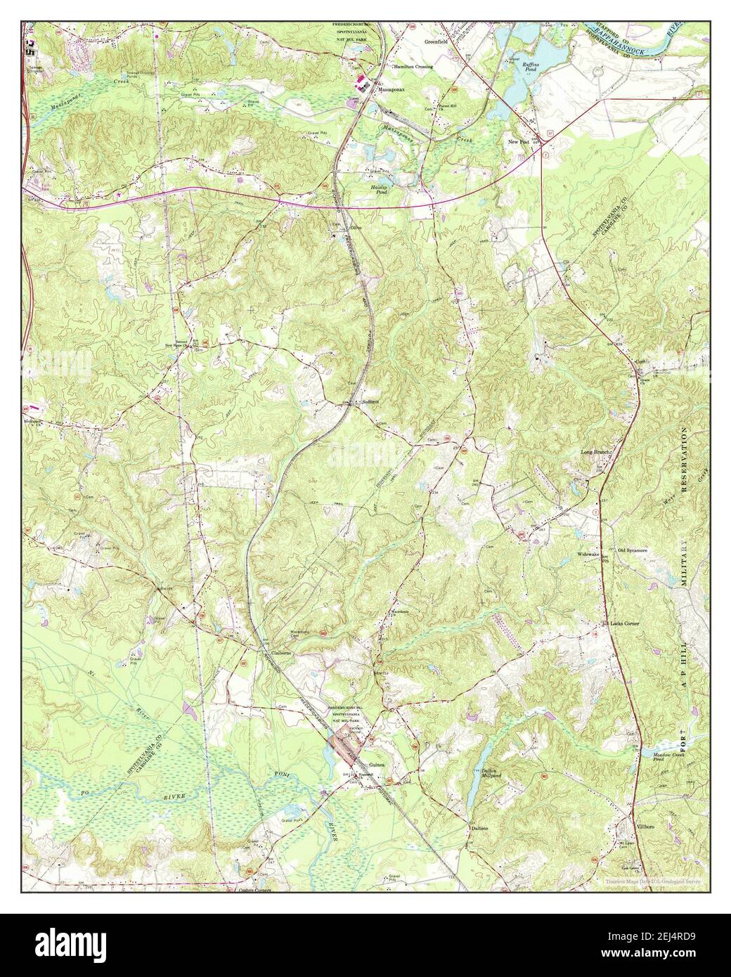 Guinea, Virginia, map 1966, 1:24000, United States of America by ...