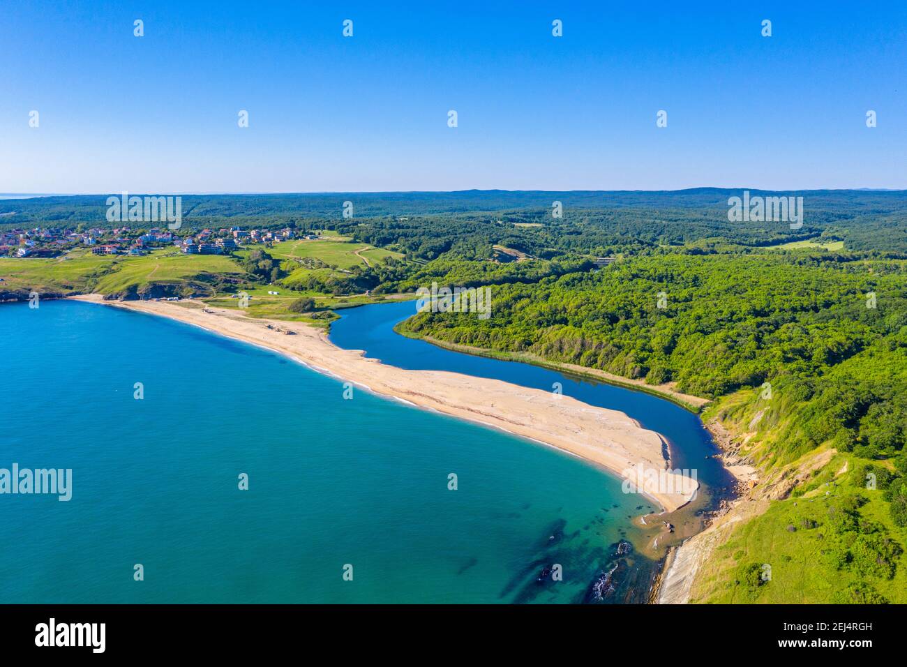 Aerial view of Veleka beach in Bulgaria Stock Photo - Alamy