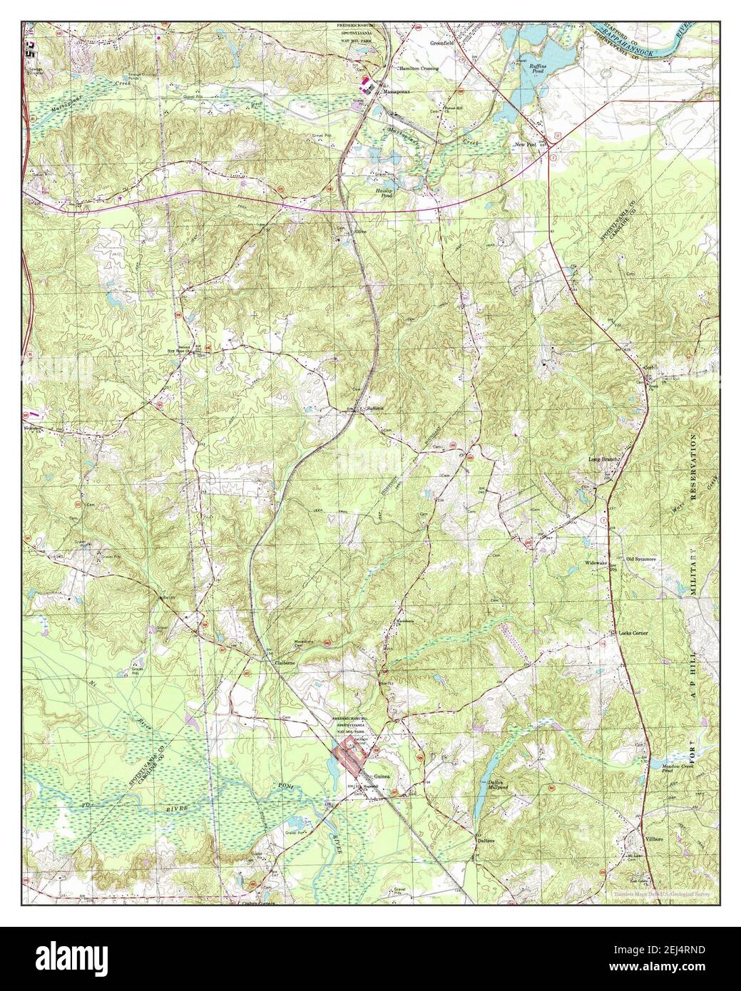 Guinea, Virginia, map 1966, 1:24000, United States of America by ...